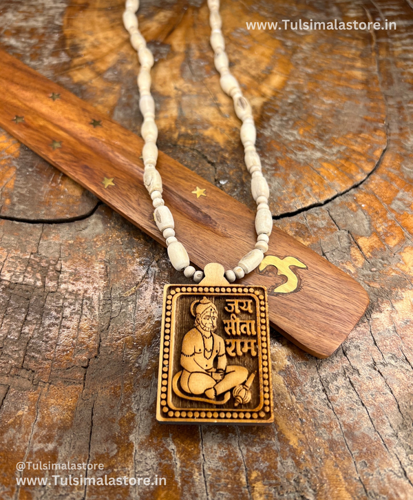 Hanuman ji Locket Tulsi Mala Original Tulsi Kanthi – Tulsimalastore.in