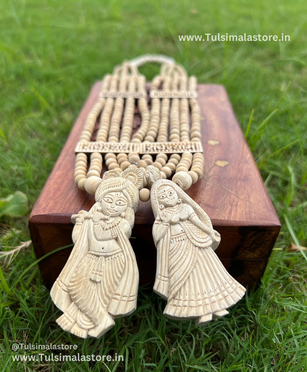 Radhakrishna Handcrafted Tulsi Locket & Panch Mala Haar original tulsi ...